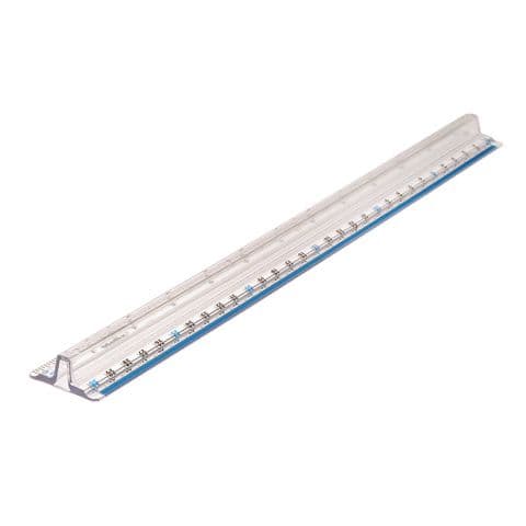 YPO International -- Helix Finger Grip Rulers, 30cm/12in, Transparent ...